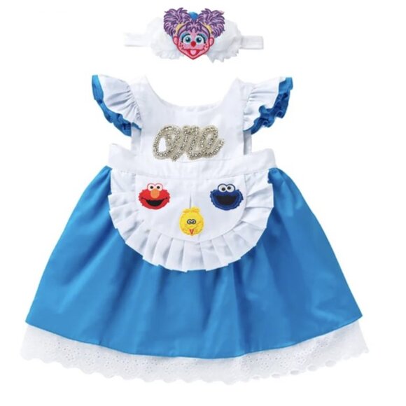 boutique | Dresses | Sesame Street Dress First Birthday Outfit Elmo ...
